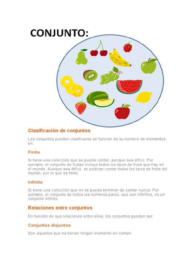 Clasificación de Conjuntos | PDF