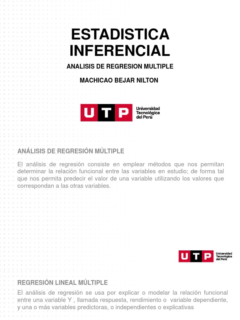S15.s1-Material - EI-RLM | PDF | Análisis de regresión | Regresión lineal
