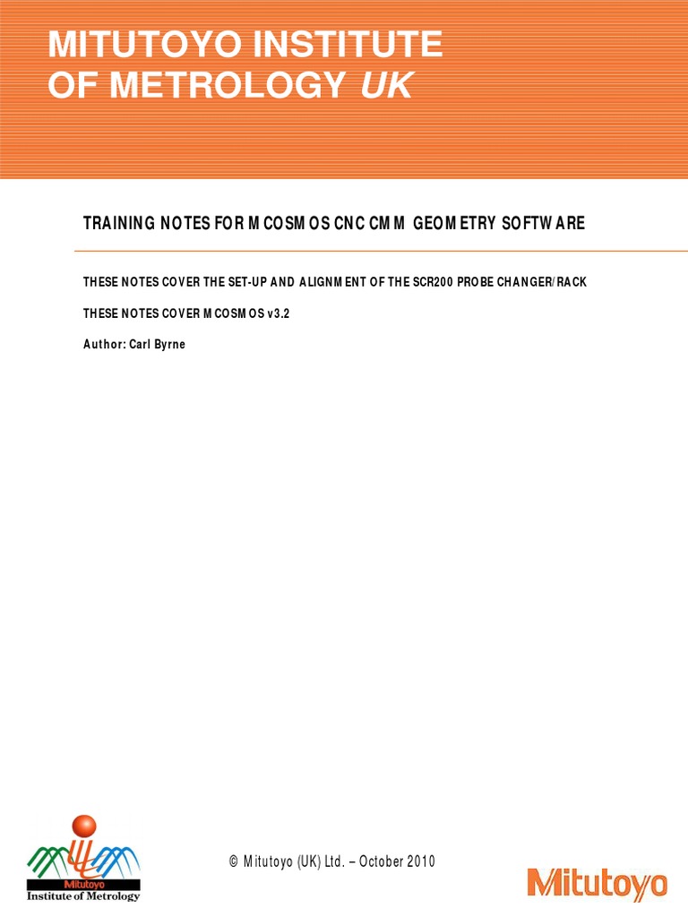 MCOSMOS Rack Alignment v3.2 - SCR200 Jul11 | PDF | Sphere | Calibration