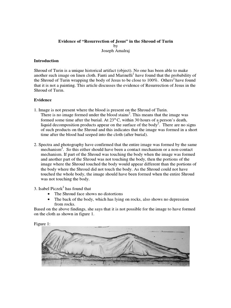 Evidence Of Resurrection Of Jesus In The Shroud Pdf Shroud Of