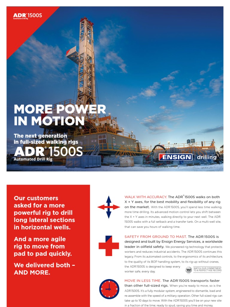 Ensign Drilling ADR 1500S 2016 | PDF | Manufactured Goods | Vehicles