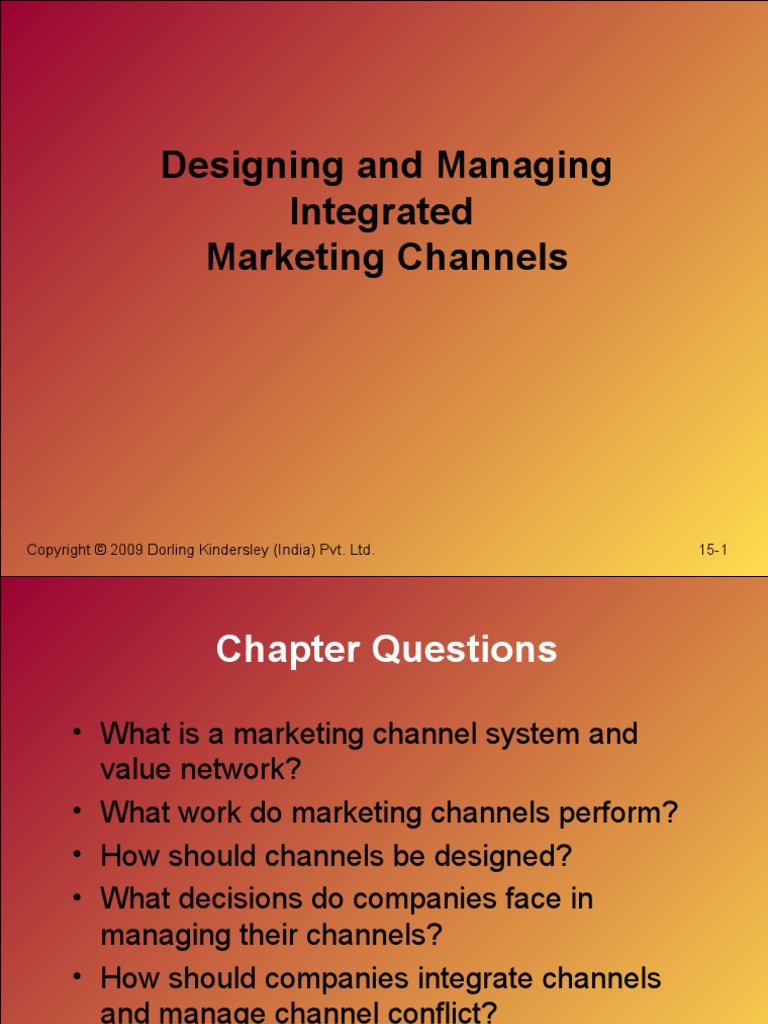 Designing and Managing Integrated Marketing Channels | PDF | Marketing ...