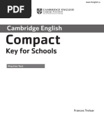 KET Reading and Writing Answer Sheet | PDF