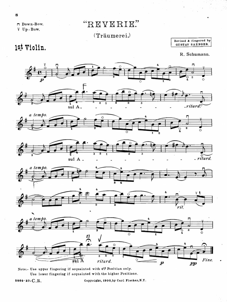 Schumann Traumerei VLN I | PDF