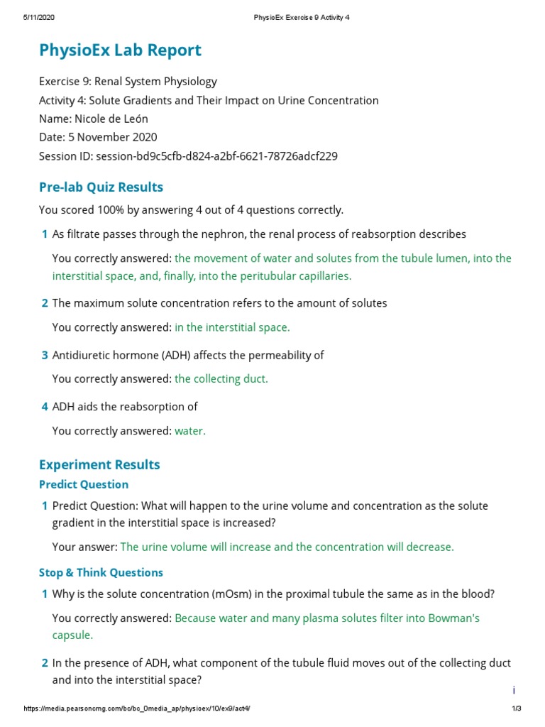 Solute Gradients and Urine Concentration | PDF | Endocrine System ...