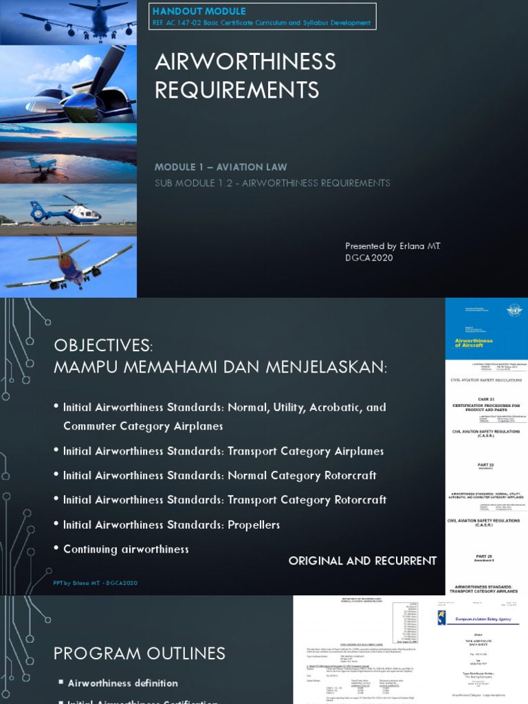 MODULE 1 - 2 - Airworthiness Requirements LEVEL2 | PDF | Vehicle ...