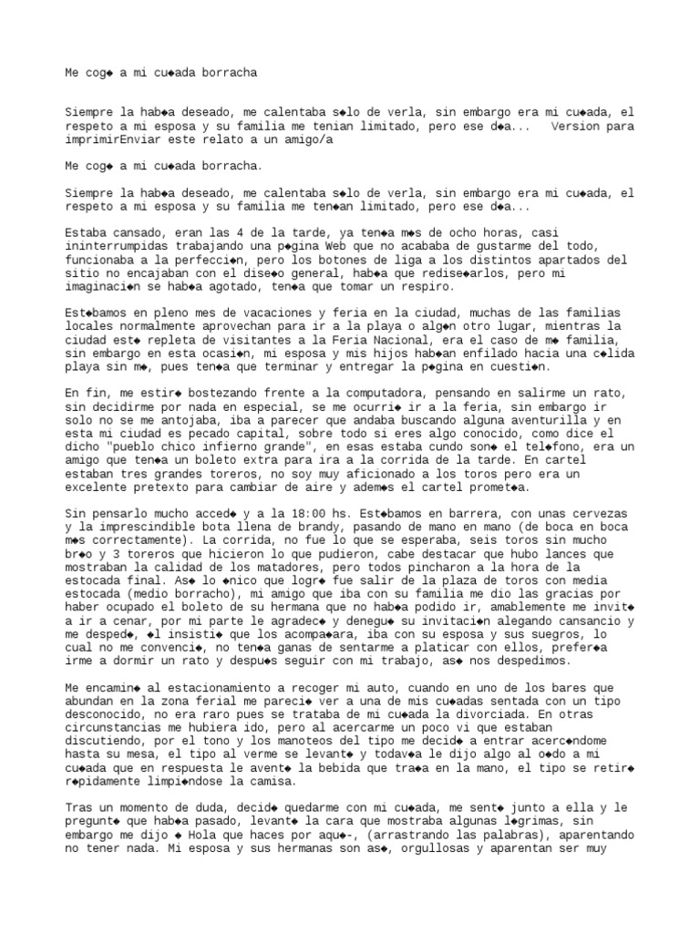 Me Cogí A Mi Cuñada Borracha Pdf Bebidas Naturaleza