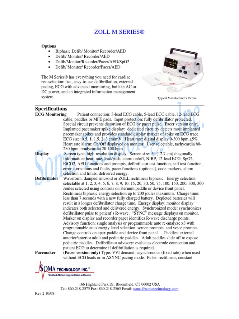 Zoll MSeries | PDF | Artificial Cardiac Pacemaker | Electrocardiography