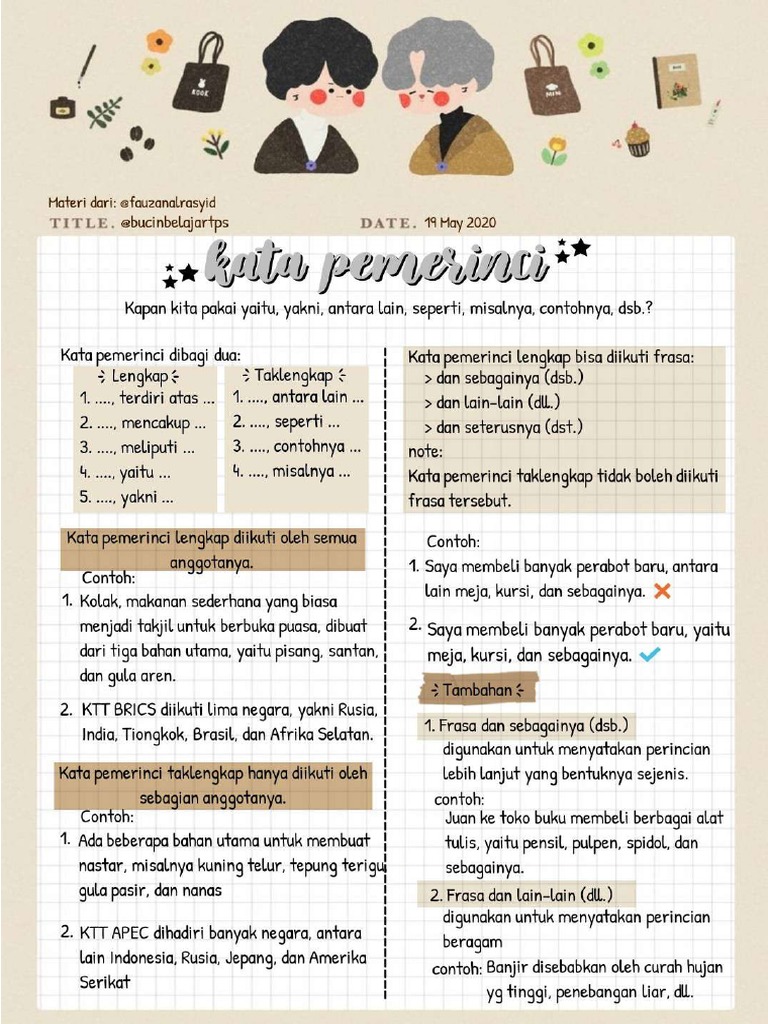 TPS (PBM) Kata Pemerinci - @bucinbelajartps | PDF