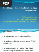 Food Fraud Mitigation Guidance FSSC 22000 V6 | PDF
