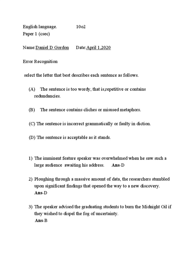 Daniel Gordon - Equivalent Sentences | PDF | Foreign Language Studies