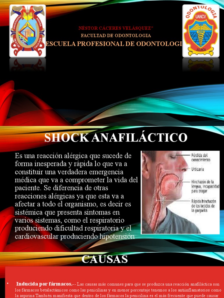 Shock Anafilactico (Power Point) | PDF | Alergia | Choque (circulatorio)