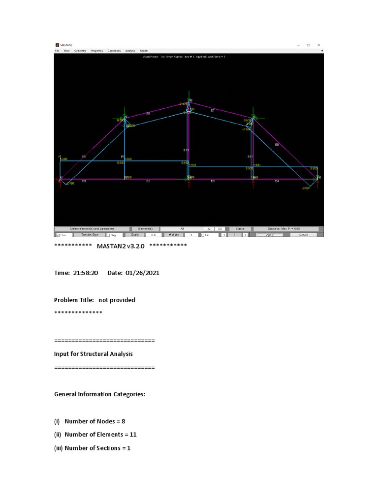 MASTAN2 v3 | PDF | Structural Analysis | Structural Engineering