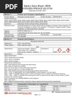 Hydrogen Peroxide 3% USP Safety Data Sheet | PDF | Toxicity | Hydrogen ...