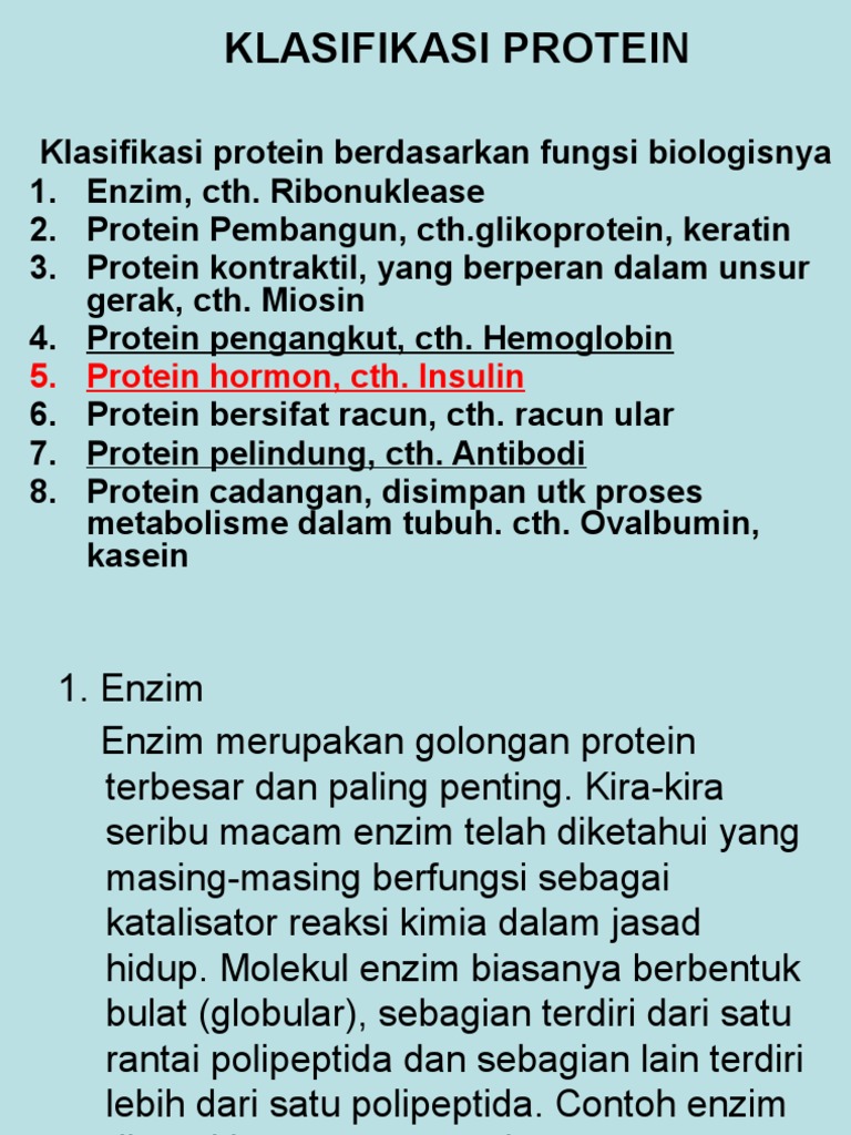 Klasifikasi Protein | PDF