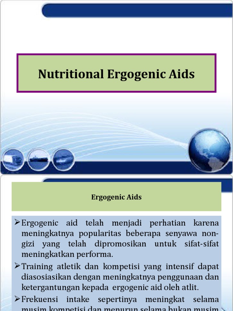 Nutritional Ergogenic Aids Overview | PDF | Dietary Supplements | Nutrition