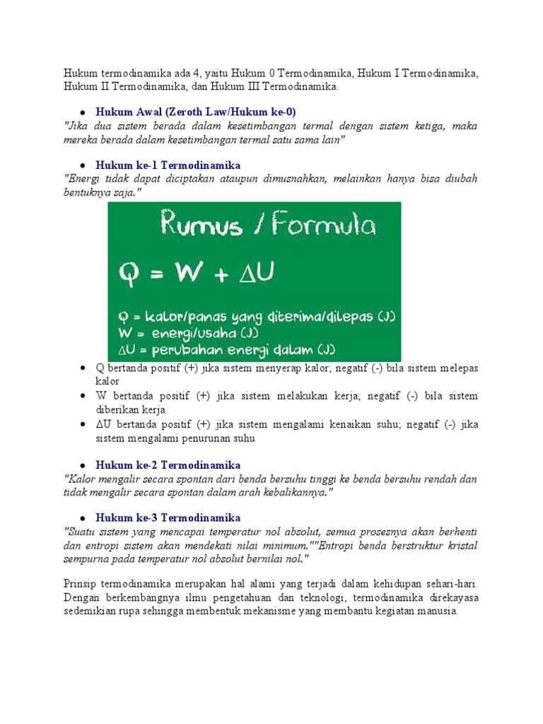 Fisika Kelas 11 Termodinamika | PDF