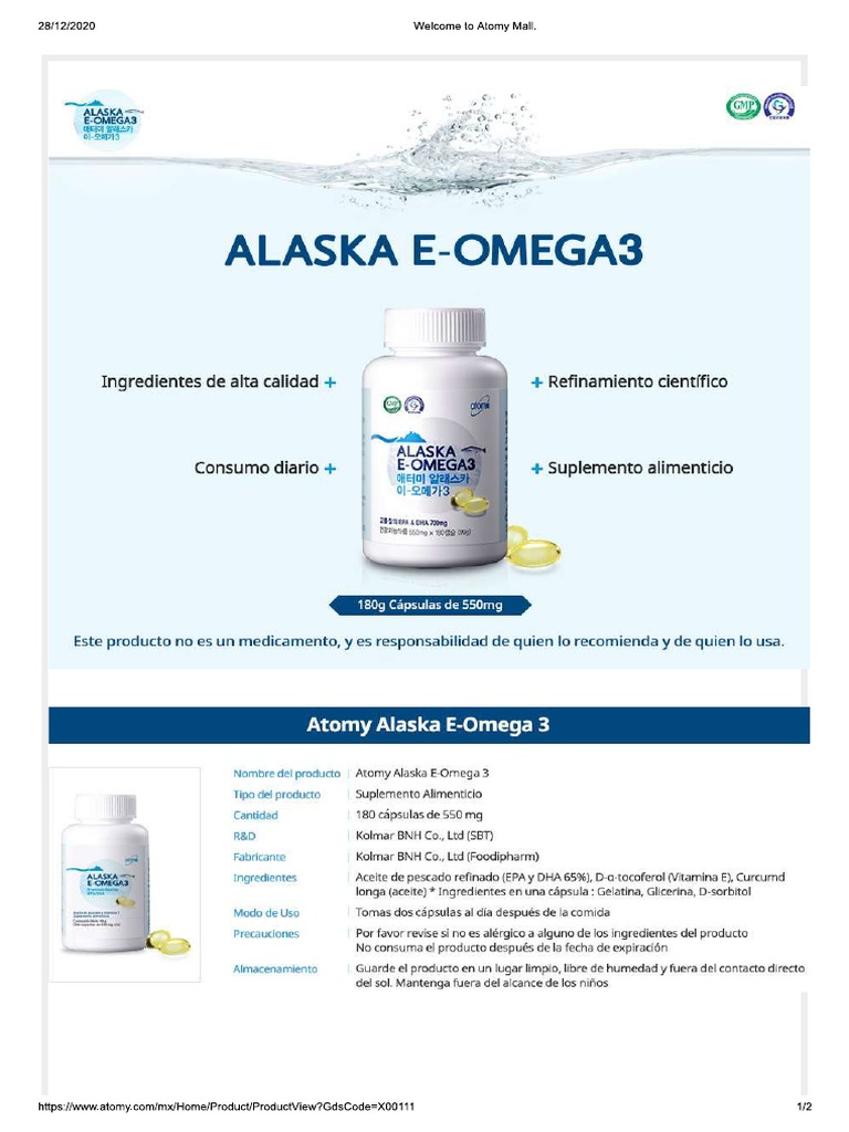 Alaska E-Omega 3 | PDF