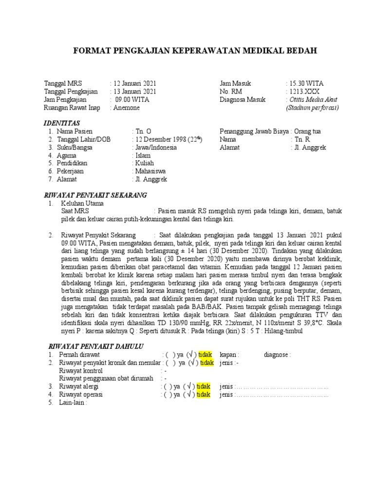 Askep OMA (Dyah Aw) | PDF