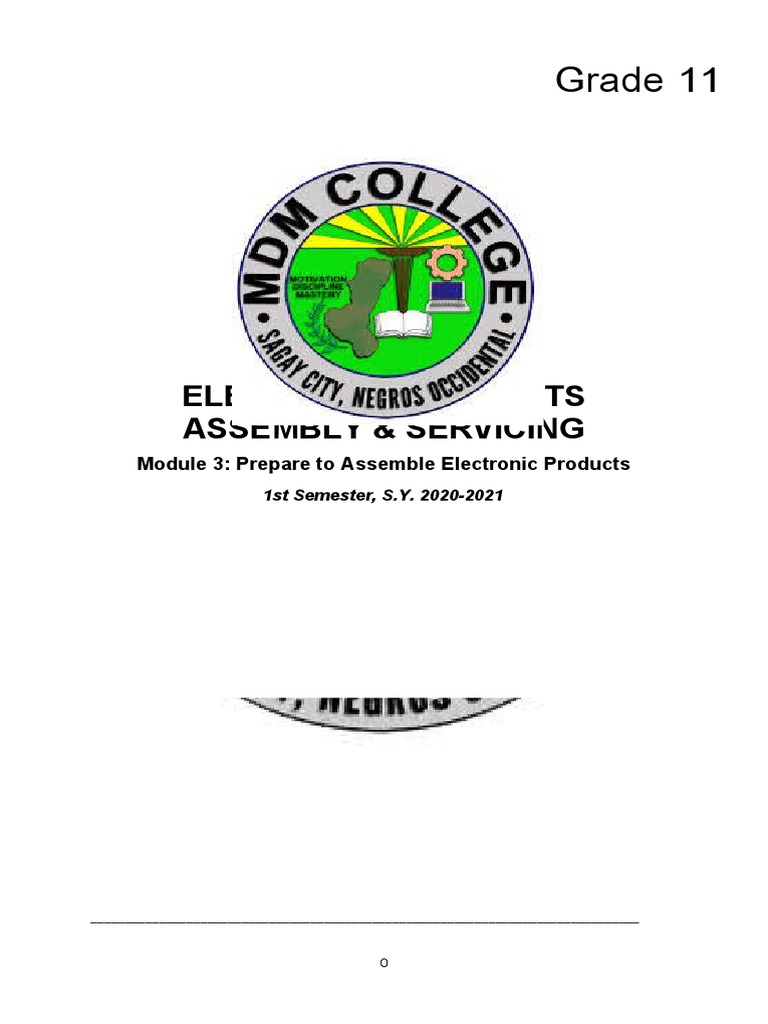 Grade 11: Electronic Products Assembly & Servicing | PDF | Printed Circuit Board | Soldering