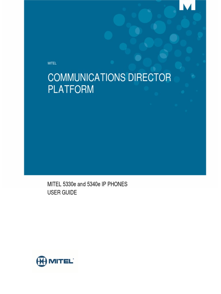 Mitel Quick Start Guide | PDF | Telephone | Voicemail