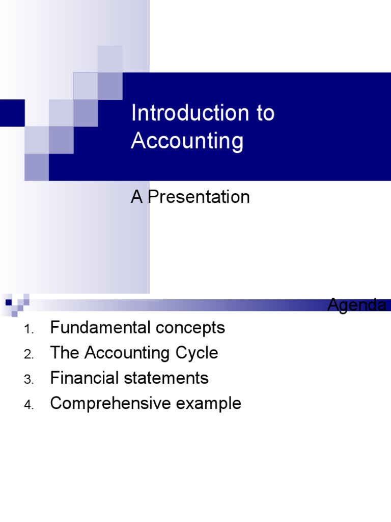 Introduction To Accounting: A Presentation | PDF | Debits And Credits ...
