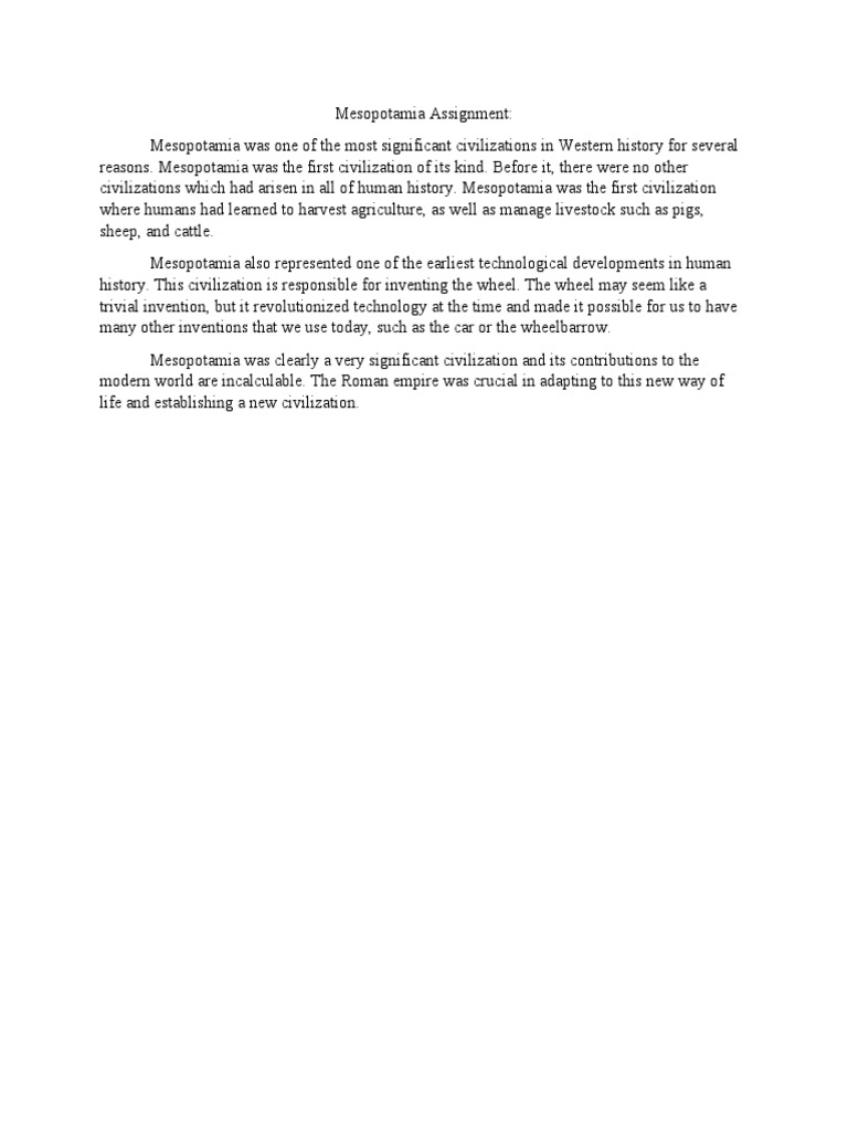 Mesopotamia Notes | PDF