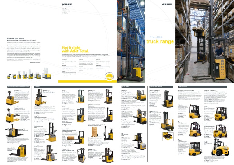 The Atlet Truck Range | PDF | Forklift | Warehouse