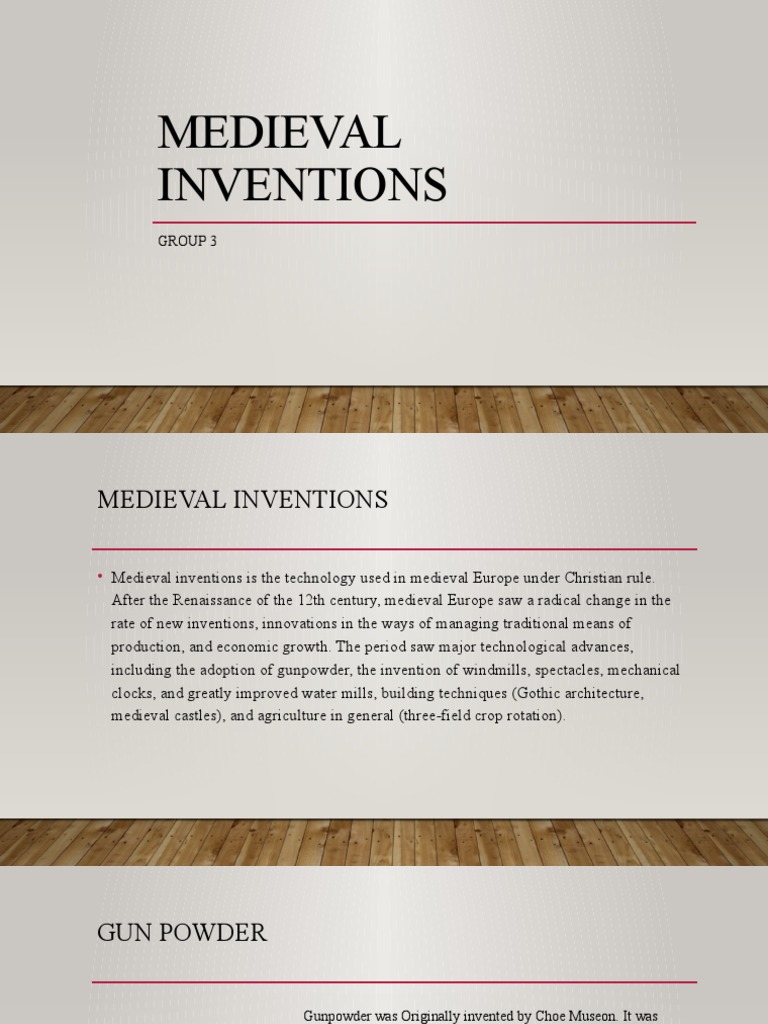 Key Medieval Inventions and Innovations | PDF | Gunpowder | Middle Ages