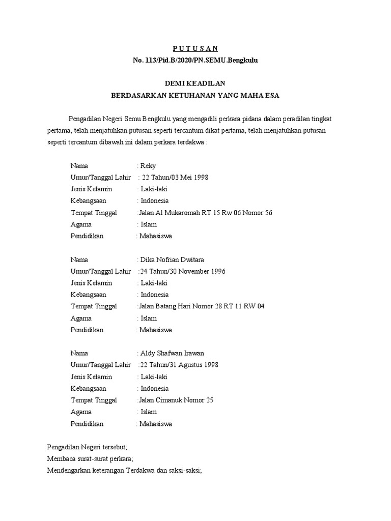 Dokumen Putusan Akhir | PDF