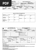 Batch Manufacturing Record SAMPLE | PDF | Tablet (Pharmacy) | Nature