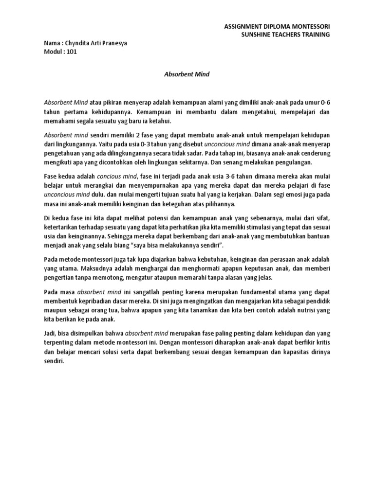 Absorbent Mind | PDF