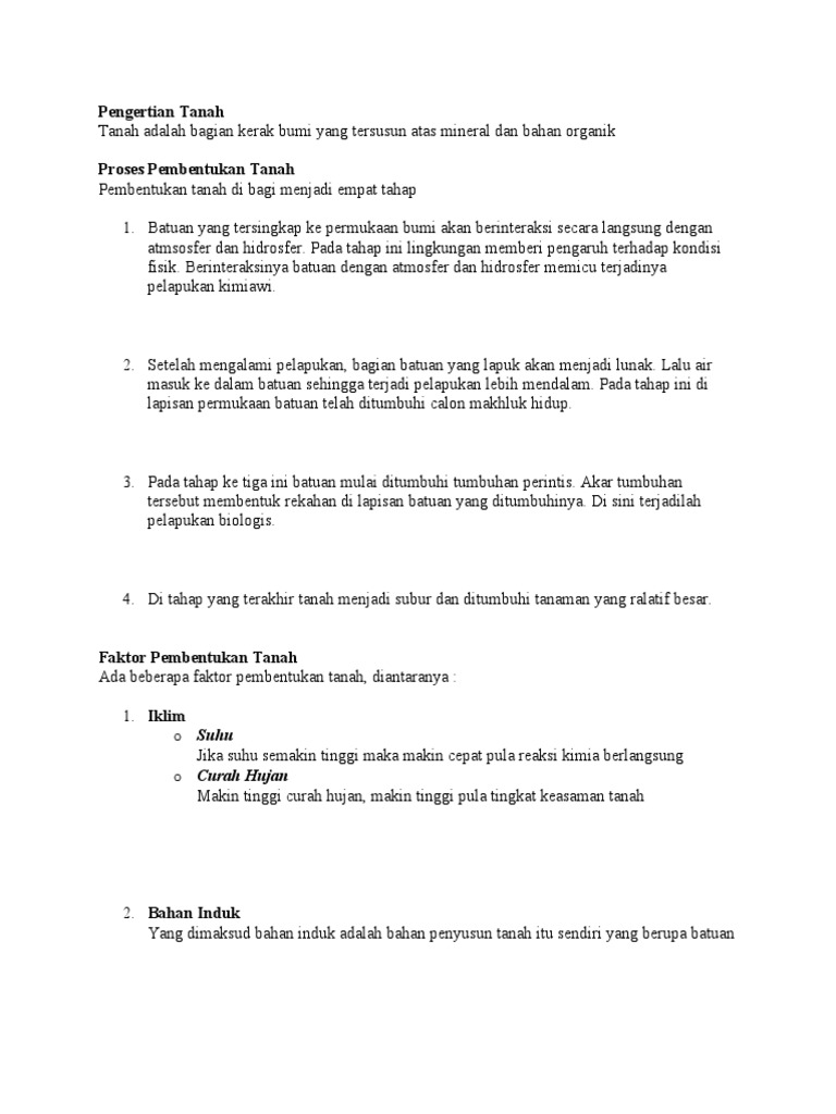 Pengertian Tanah | PDF