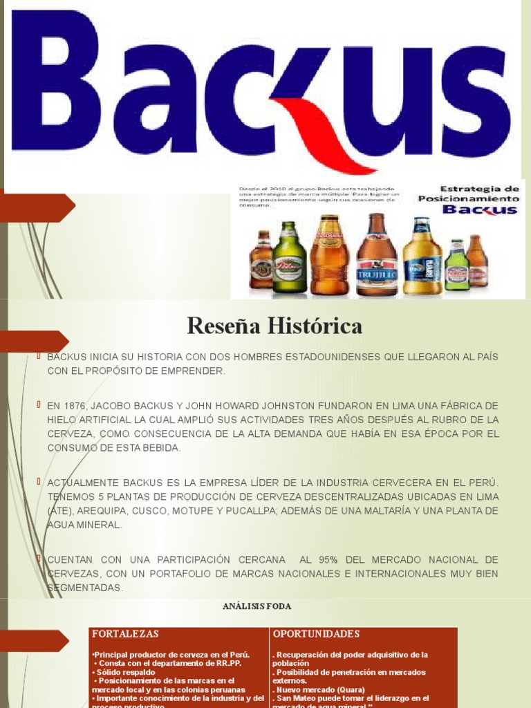 BACKUS | PDF | Cerveza | Fabricación de cerveza
