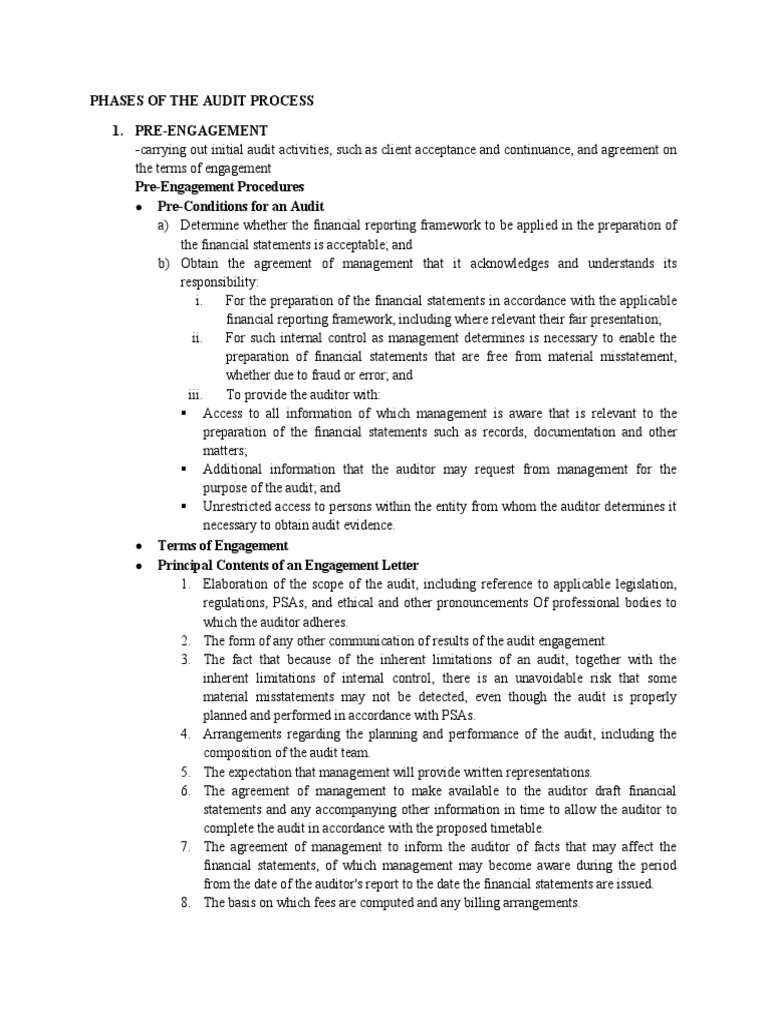 Phases of The Audit Process | PDF | Auditor's Report | Financial Audit