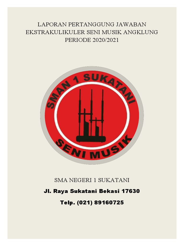 Laporan LPJ Ekstrakurikuler Angklung | PDF | Seni