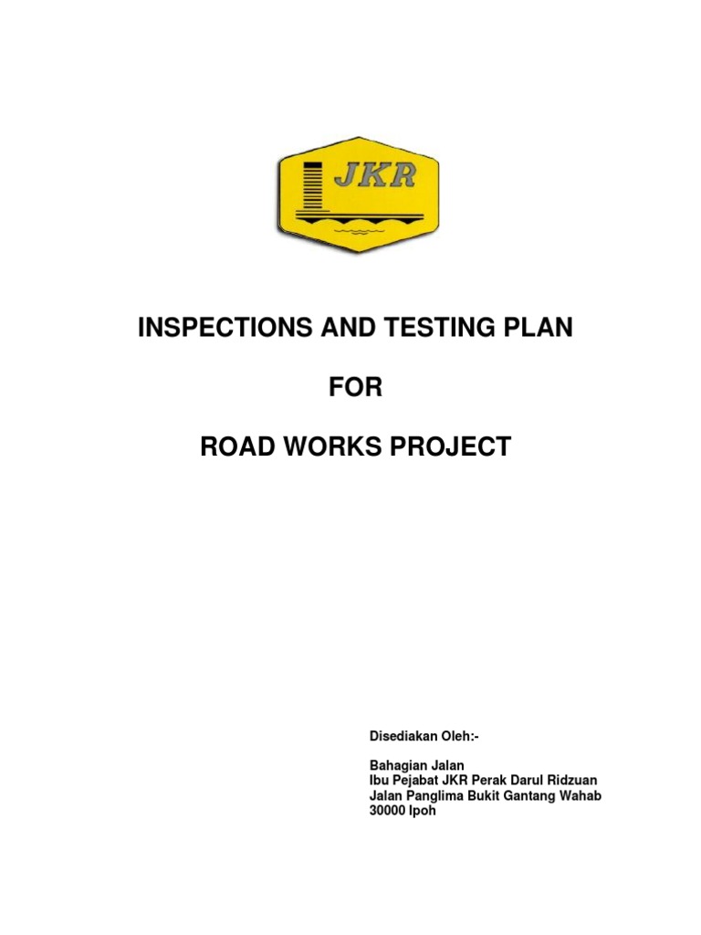 ITP Projek Jalan | PDF | Asphalt | Concrete