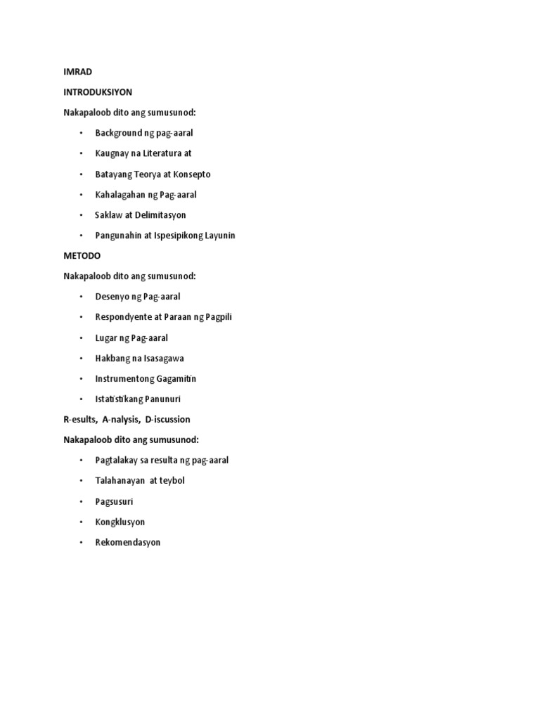 IMRAD | PDF