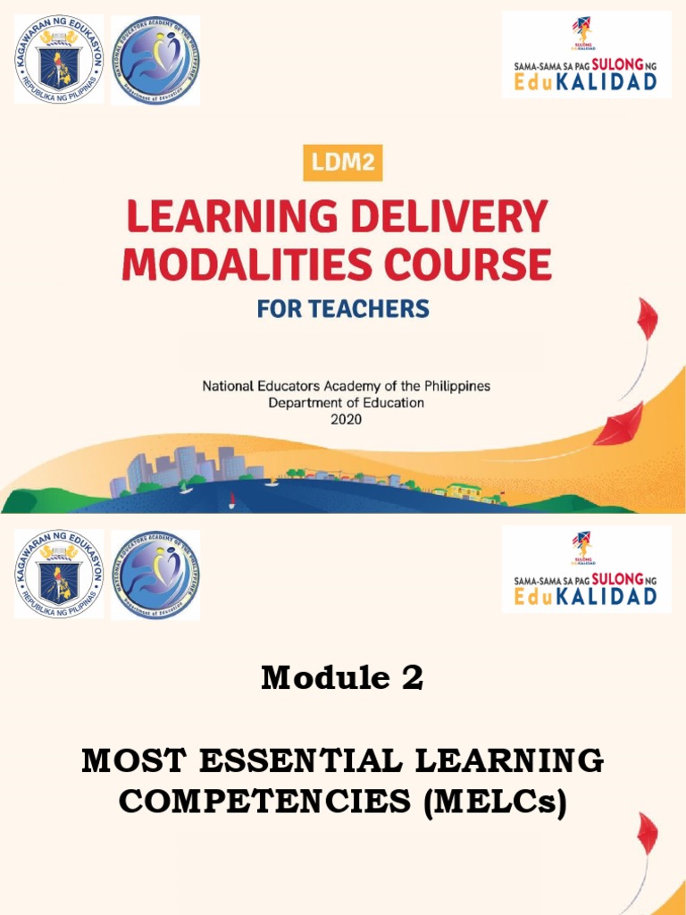 LDM Module 2 - Lesson 1 (Background Rationale and Development of MELCs ...