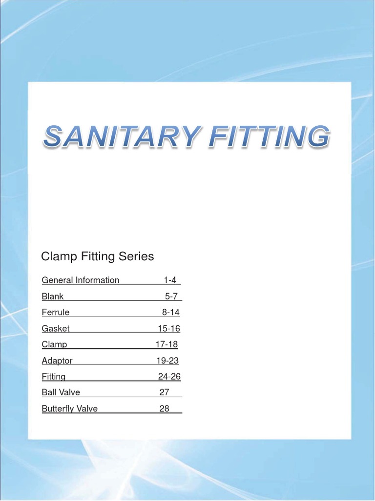 Sanitary Fittings | PDF | Pipe (Fluid Conveyance) | Tools