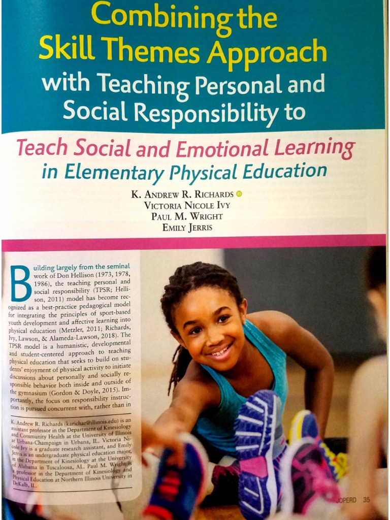 Combining The Skill Themes Approeach With Teaching Personal and Social ...