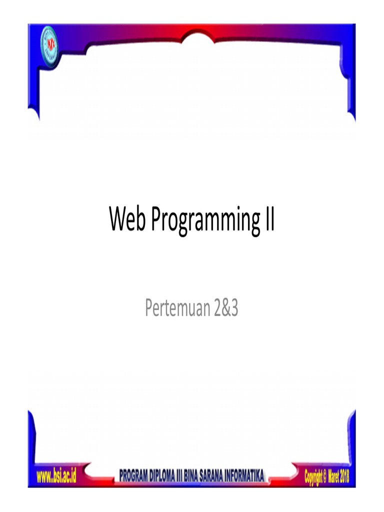 Web Programming | PDF