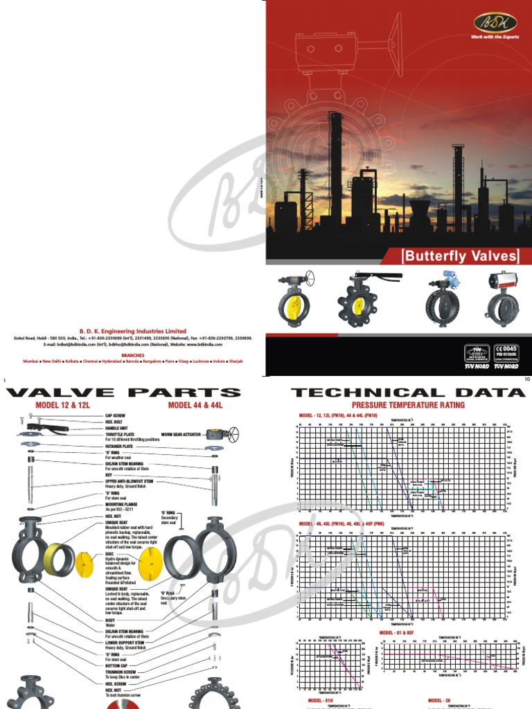 BDK Engineering Butterfly Valves Overview | PDF | Valve | Machines