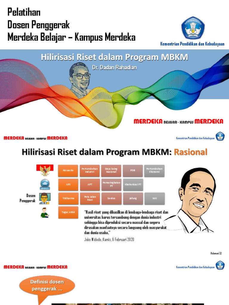 5 - Sosialisasi Dosen Penggerak MBKM - Hilirisasi Riset - Dadan | PDF