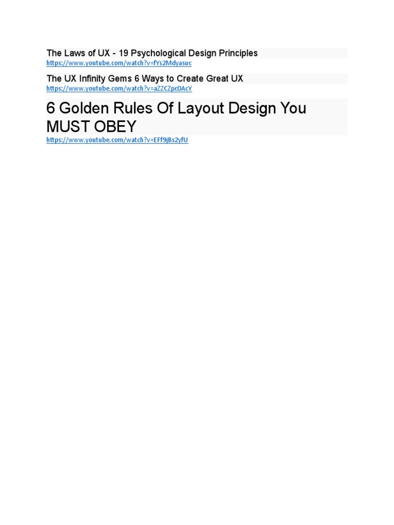 The Laws of UX | PDF