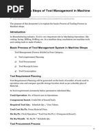 Tooling Management Procedure Example | PDF | Metal Fabrication ...