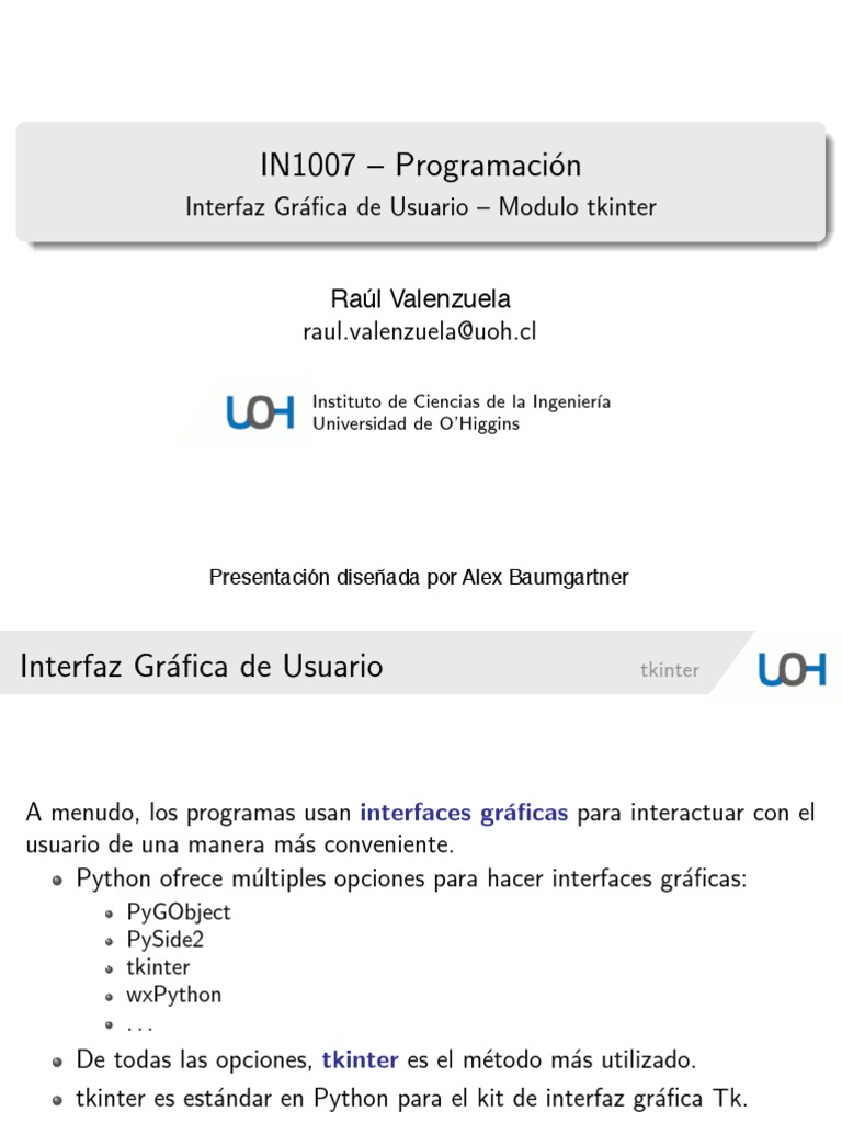 10 TKinter | Descargar gratis PDF | Ventana (informática) | Python (lenguaje de programación)