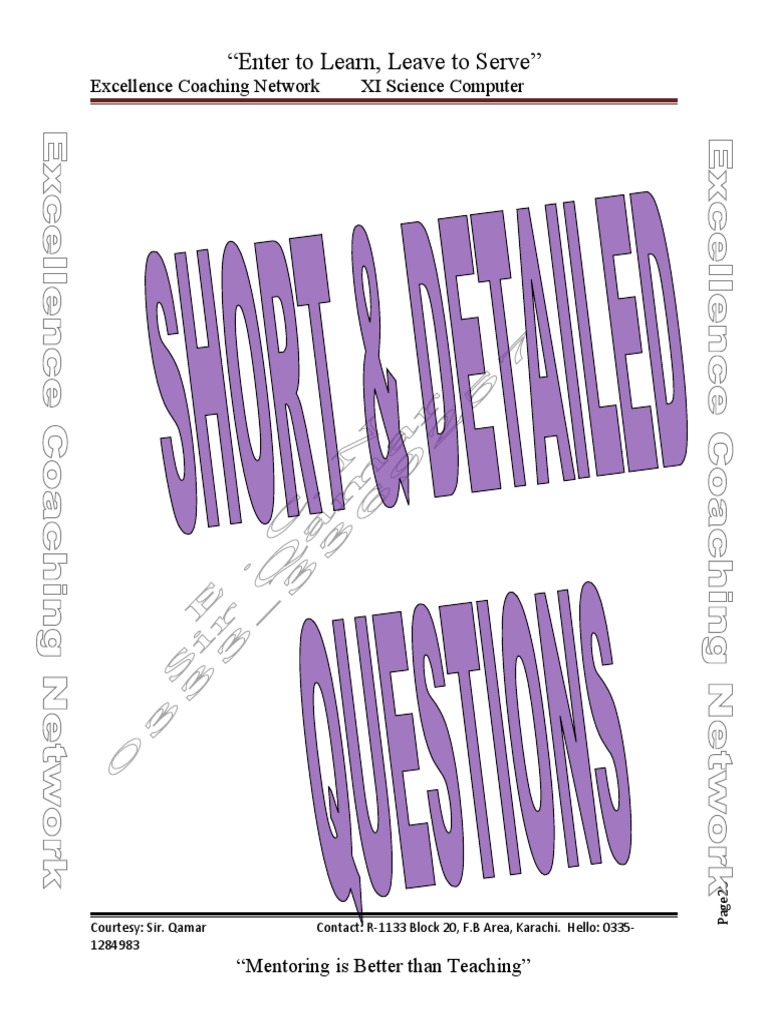 Computer XI-CHAPTER-1 | PDF | Printer (Computing) | Computer Data Storage