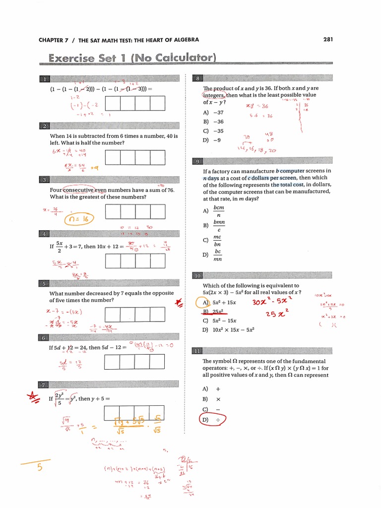 Math Handout 2 | PDF