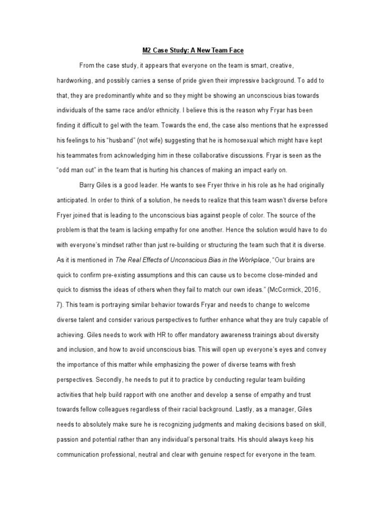 M2 Case Study | PDF | Bias | Empathy